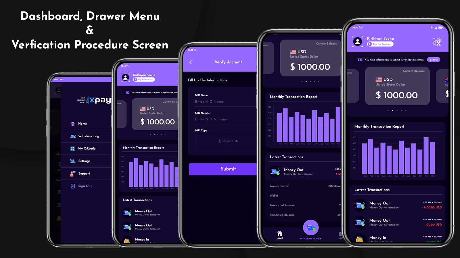xPayPro - Complete Mobile Banking Wallet Solutions Flutter App by AppDevsX